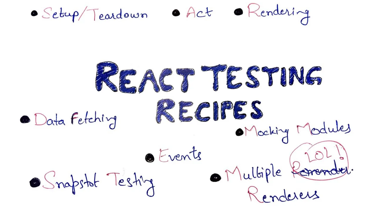 React Tutorial for Beginners - Testing Recipes React Tutorial for Beginners - Testing Recipes
