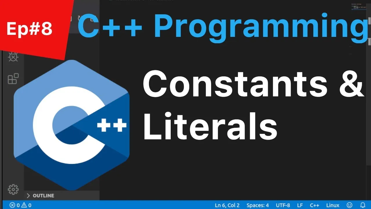 C++ Tutorial: Constants & Literals C++ Tutorial: Constants & Literals