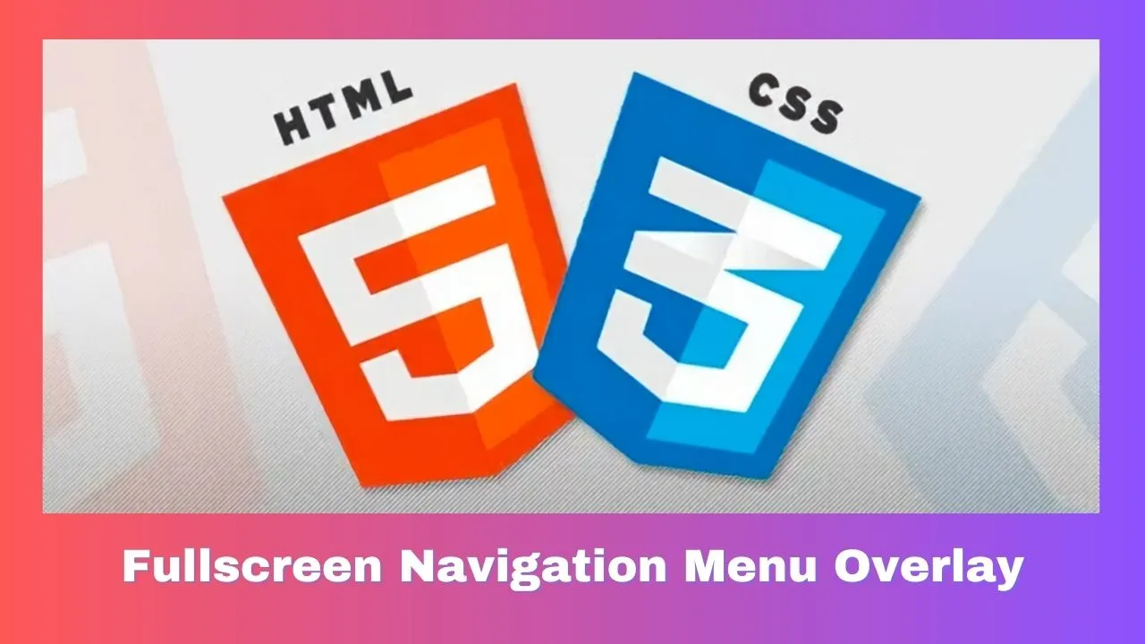 Fullscreen Navigation Menu Overlay Fullscreen Navigation Menu Overlay
