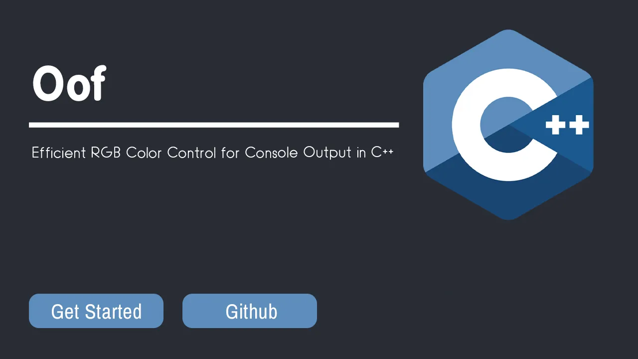 Oof: Efficient RGB Color Control for Console Output in C++ Oof: Efficient RGB Color Control for Console Output in C++