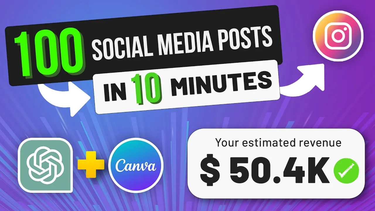 Bulk Create Posts with ChatGPT & Canva AI - 100 Posts in 10 MINUTES Bulk Create Posts with ChatGPT & Canva AI - 100 Posts in 10 MINUTES