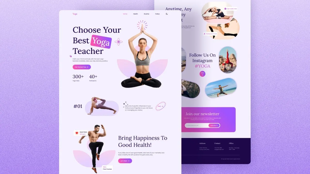 How To Create A Responsive Yoga Website With Html Css And Javascript