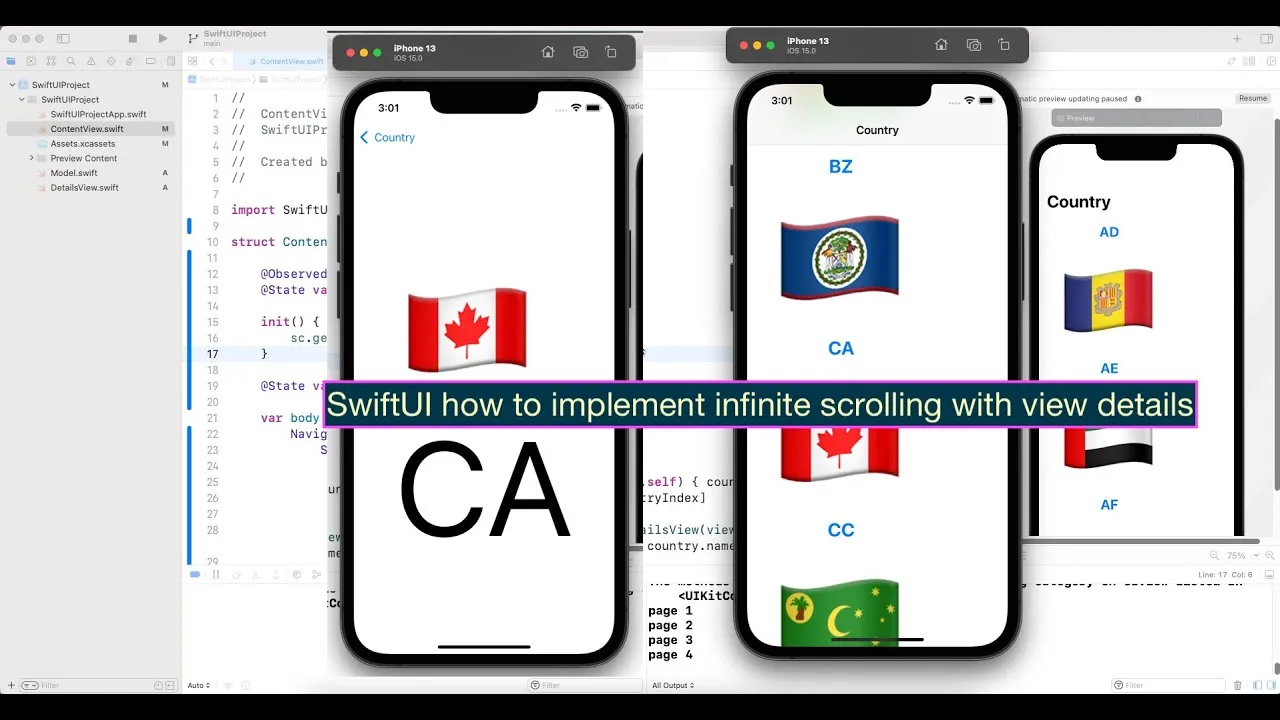 Infinite Scrolling with View Details in SwiftUI Infinite Scrolling with View Details in SwiftUI