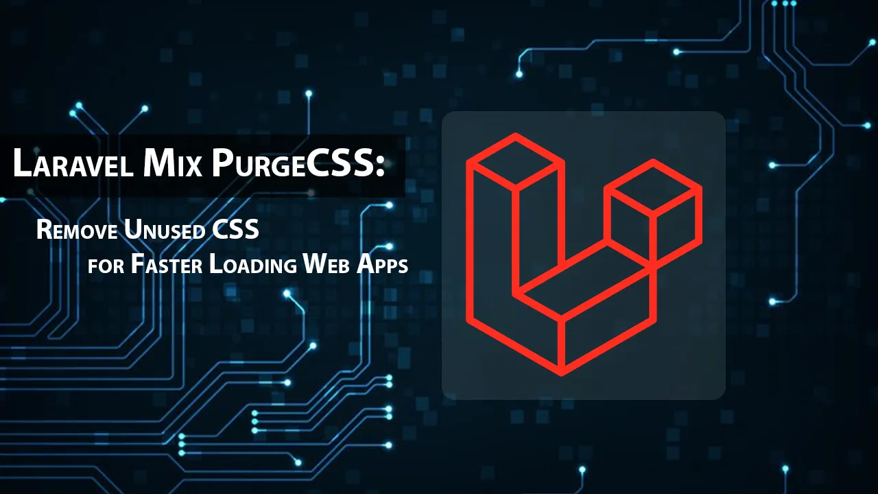 Laravel Mix Purgecss Remove Unused Css For Faster Loading Web Apps