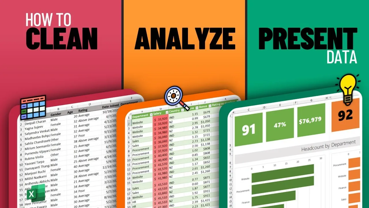 How to Clean, Analyze and Present Data with Excel How to Clean, Analyze and Present Data with Excel