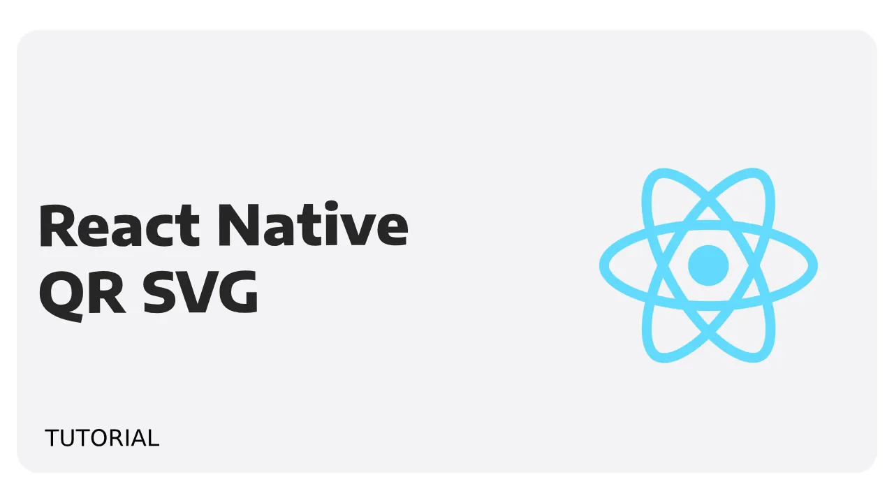 React Native QR SVG: Generate QR Codes React Native QR SVG: Generate QR Codes