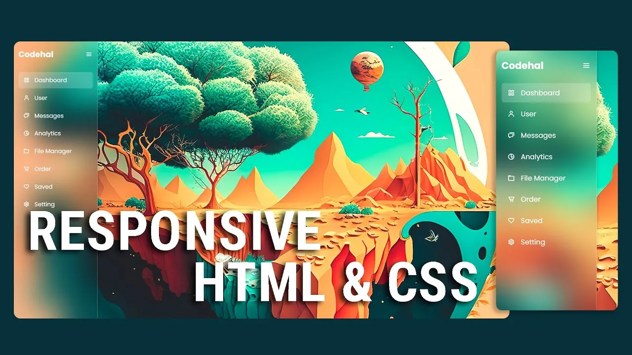 How To Create Sidebar Menu With Html And Css