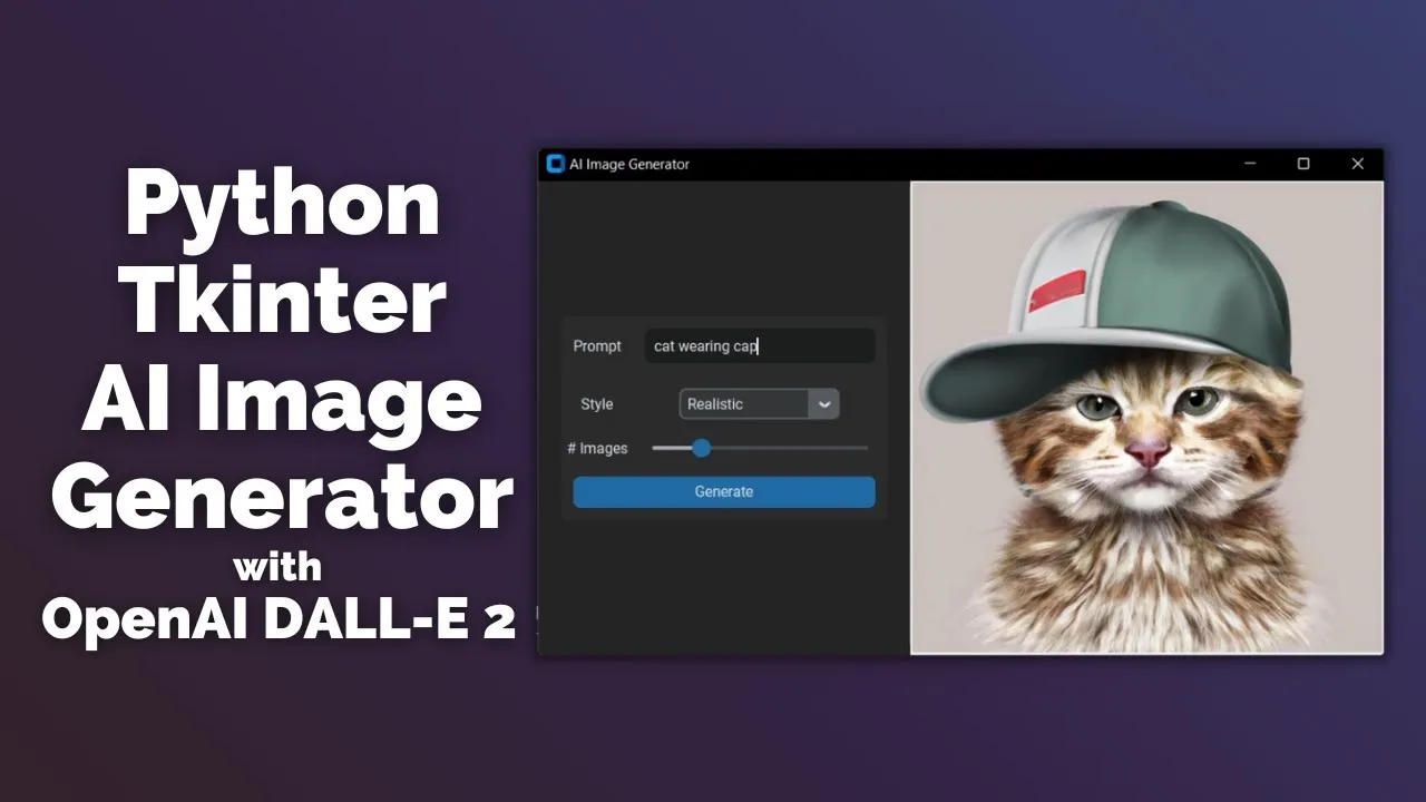 How To Build A Tkinter Openai Image Generator App In Python