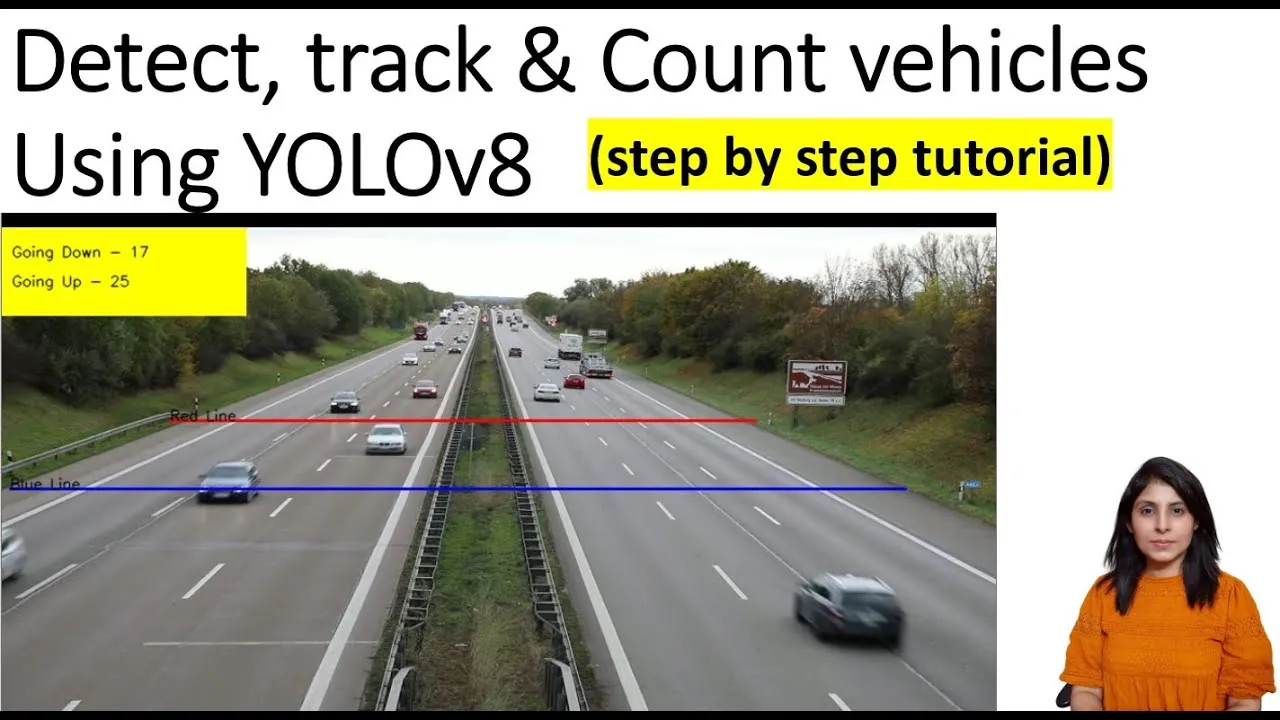 Detect, track & Count vehicles Using YOLOv8 Detect, track & Count vehicles Using YOLOv8