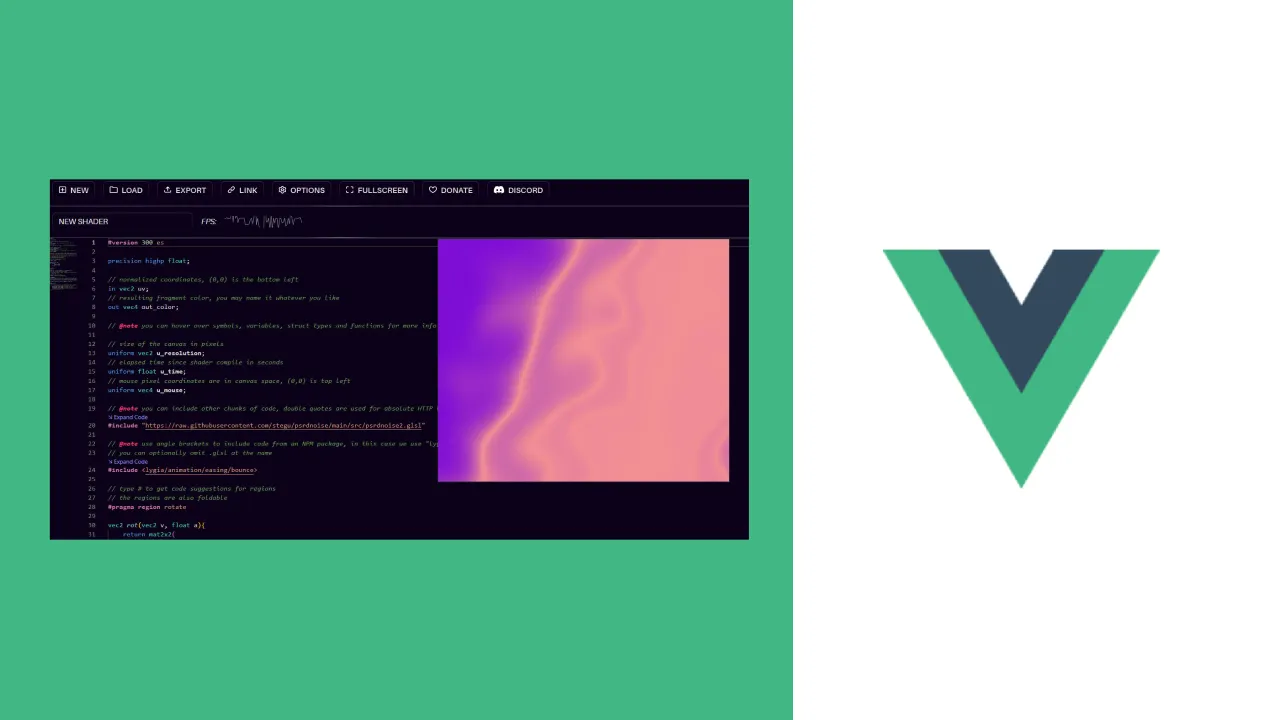 Glslapp A Modern Web Based Glsl Shaders Editor Using Vuejs