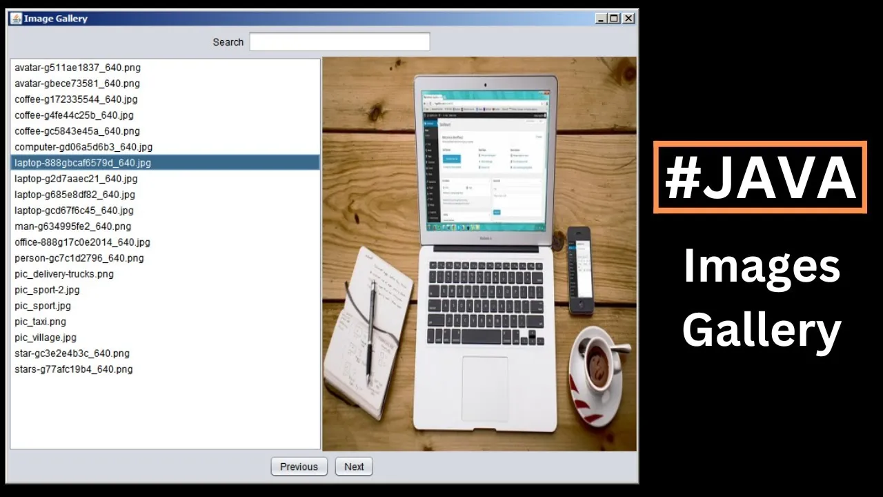 Create An Image Gallery Application In Java Swing Using Netbeans
