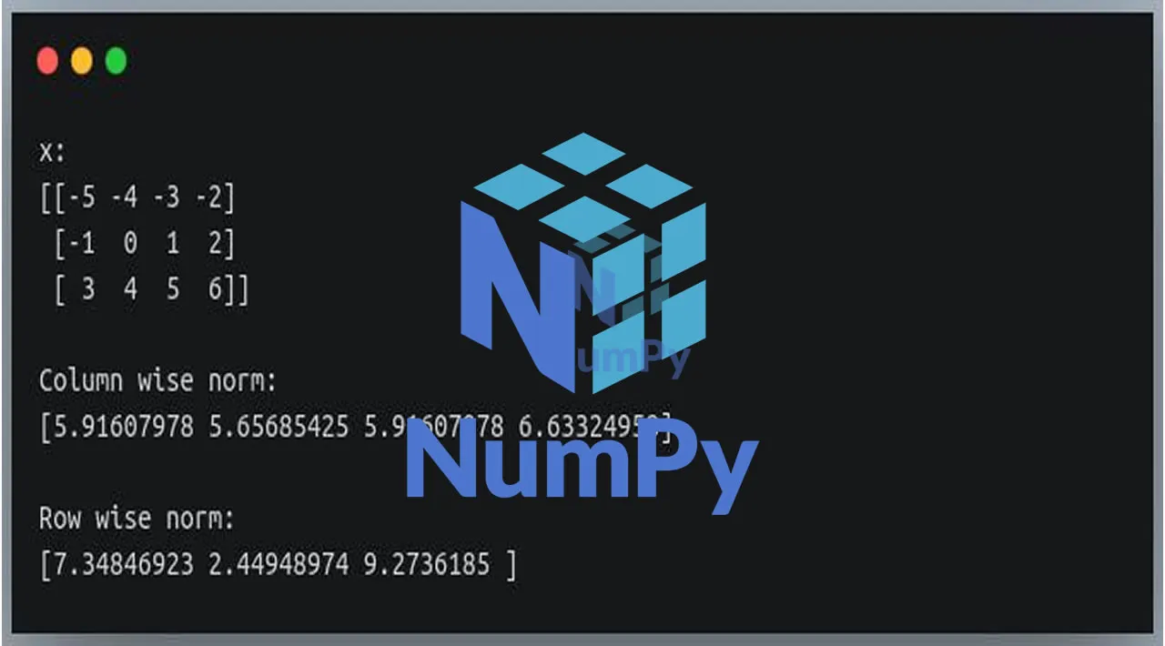 Normalization using NumPy Norm (Simple Examples) Normalization using NumPy Norm (Simple Examples)