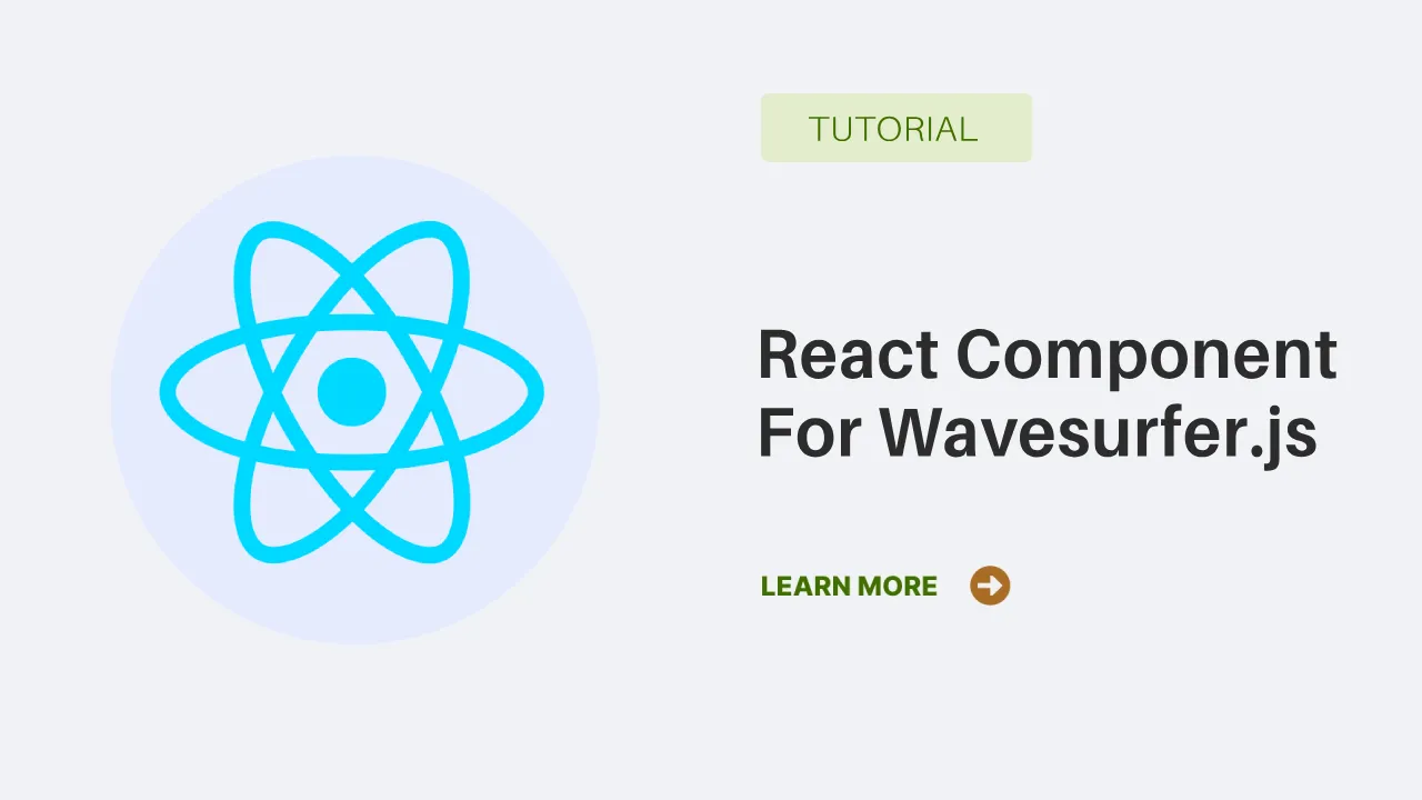 Wavesurfer React: React Component For Wavesurfer.js Wavesurfer React: React Component For Wavesurfer.js